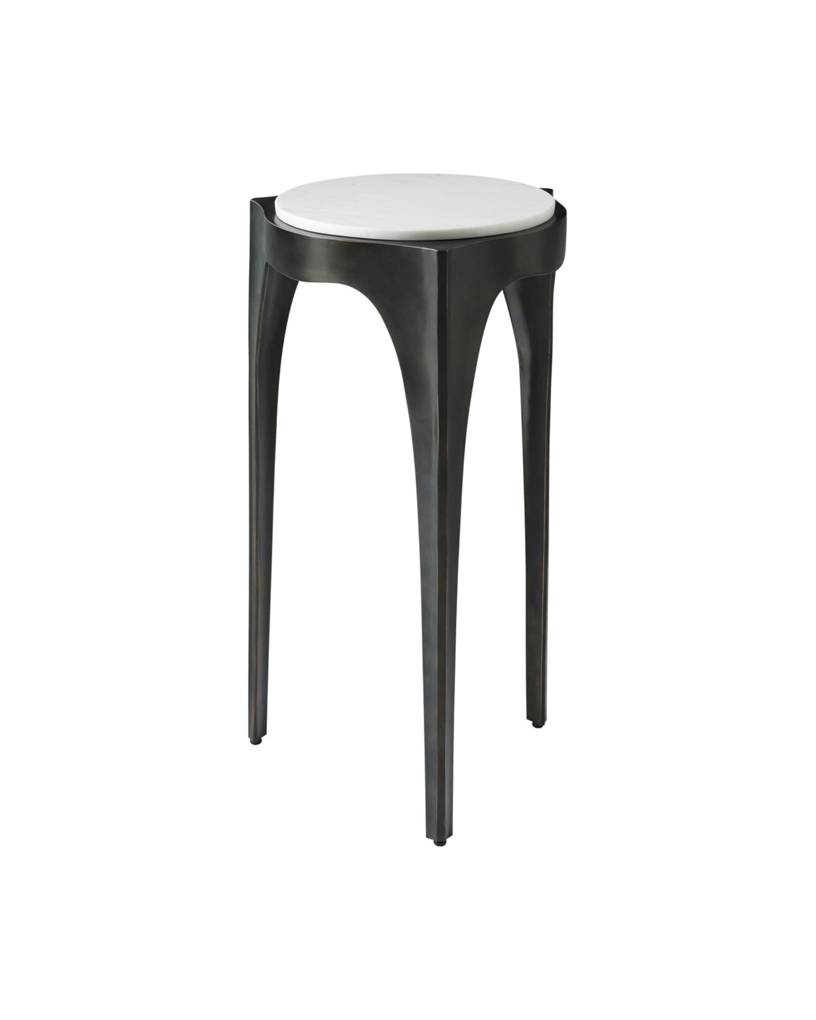 Marble Dark Metal Table - Grove Gallery & Interiors